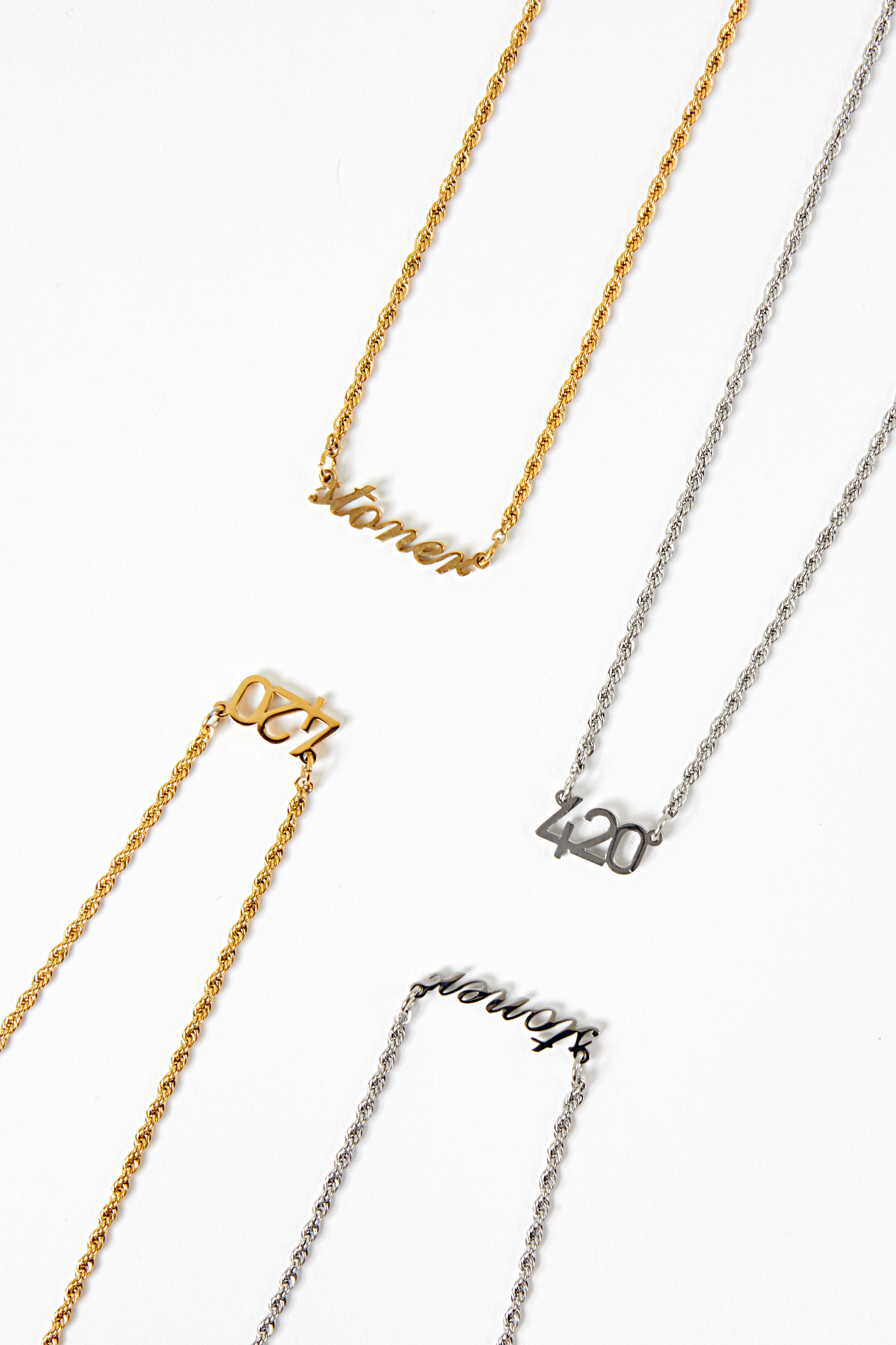 TEXT NECKLACES – Frankie Smoke